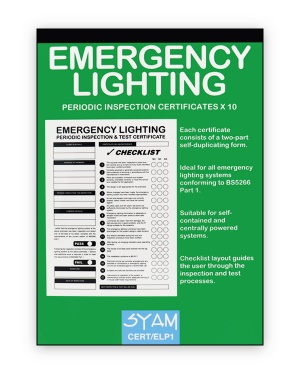 Emergency Lighting Test Certificate Template