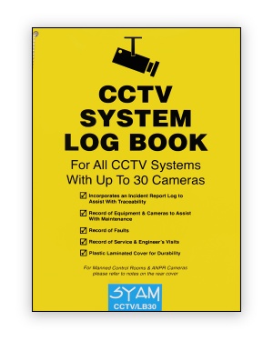CCTV System Log Book (CCTV/LB30) - Wiring Regulations