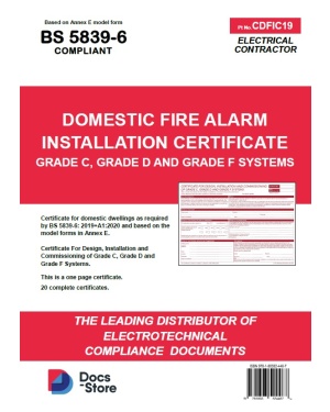 Domestic Fire Alarm Installation Grade D Certificate - Wiring Regulations
