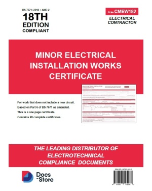 Minor Electrical Installation Works Certificate - Wiring Regulations